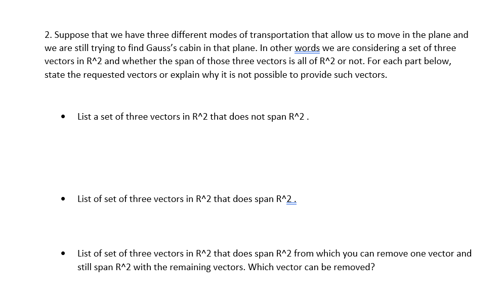 Solved 2. Suppose that we have three different modes of | Chegg.com