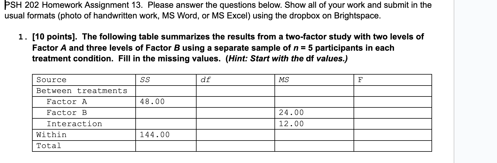 Solved H 202 Homework Assignment 13. Please answer the | Chegg.com