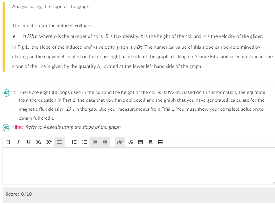 Solved 10) 1. Record your observations and calculations in | Chegg.com