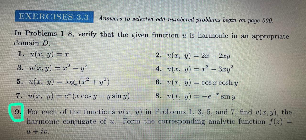 Solved EXERCISES 3.3 Answers to selected odd-numbered | Chegg.com