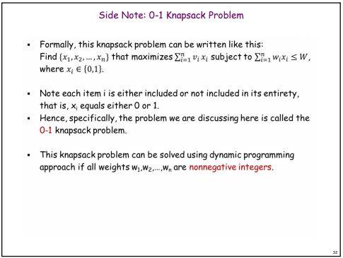 2. (20) [Knapsack: finding the optimal subset] | Chegg.com