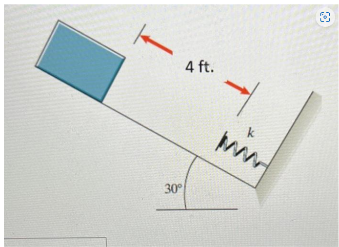 Solved A) The 47 lbf package starts from rest, slides down | Chegg.com