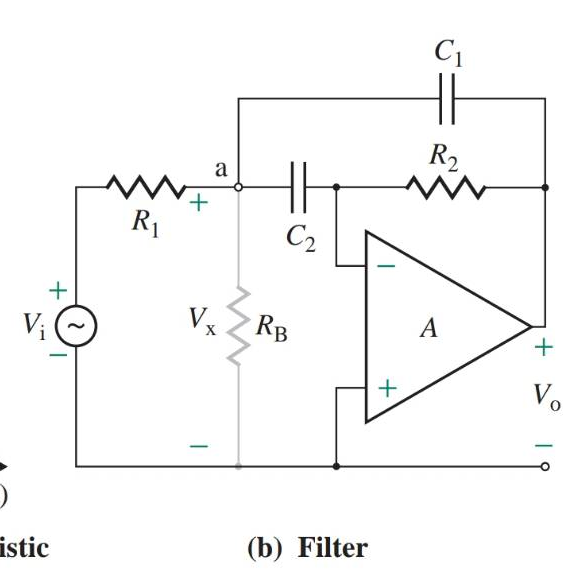 Solved a. Design a narrow-band-pass filter as in Fig. | Chegg.com