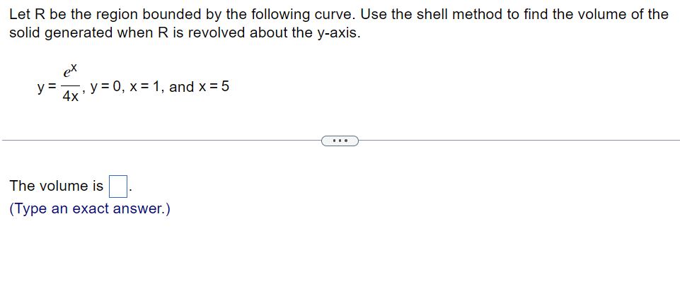 Solved Let R be the region bounded by the following curve. | Chegg.com