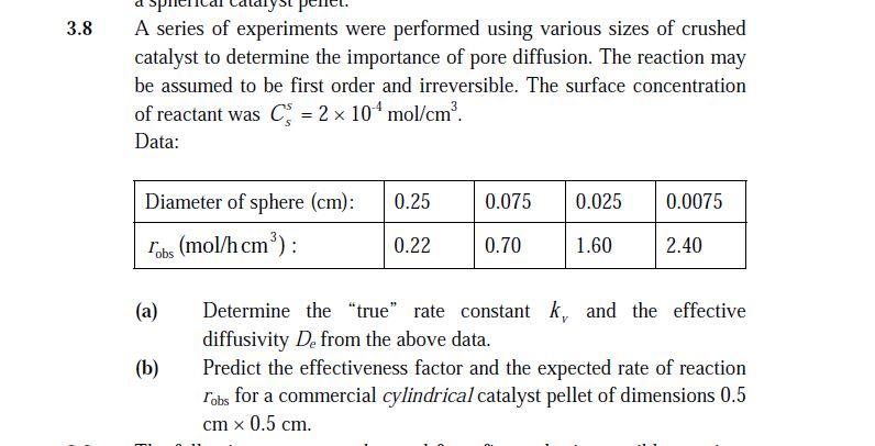 Solved A series of experiments were performed using various | Chegg.com