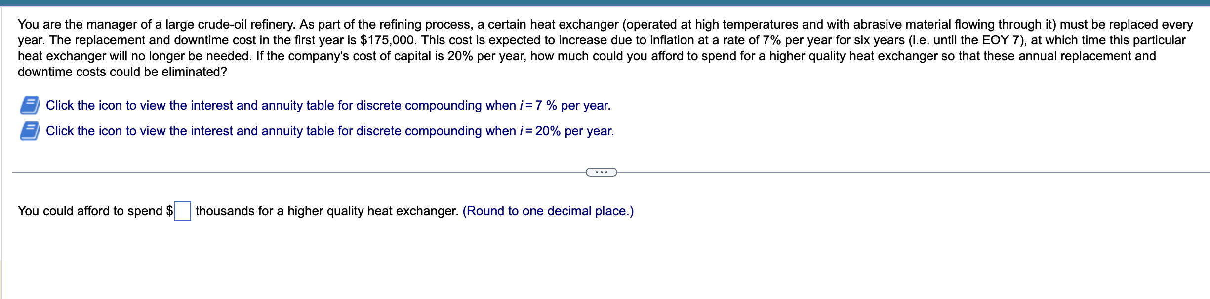 Solved downtime costs could be eliminated? Click the icon to | Chegg.com