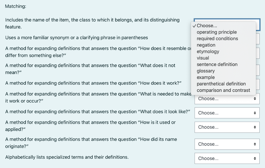 Solved Includes the name of the item, the class to which it | Chegg.com