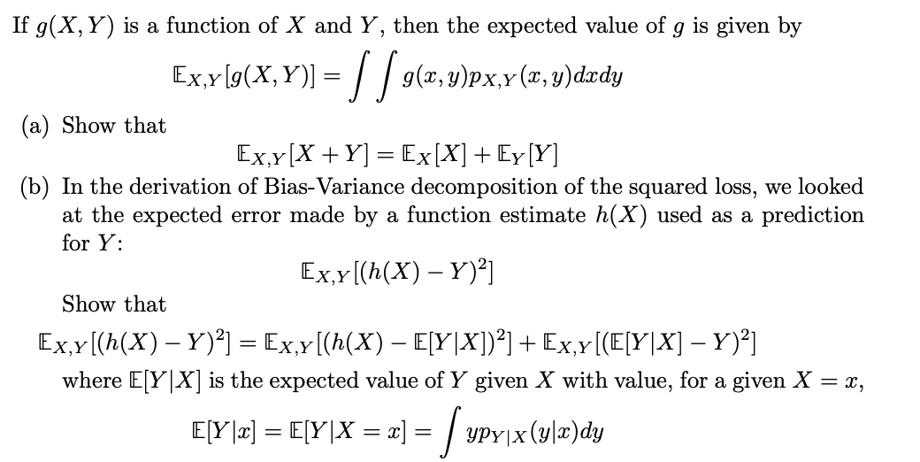If g(X, Y ) is a function of X and Y , then the | Chegg.com