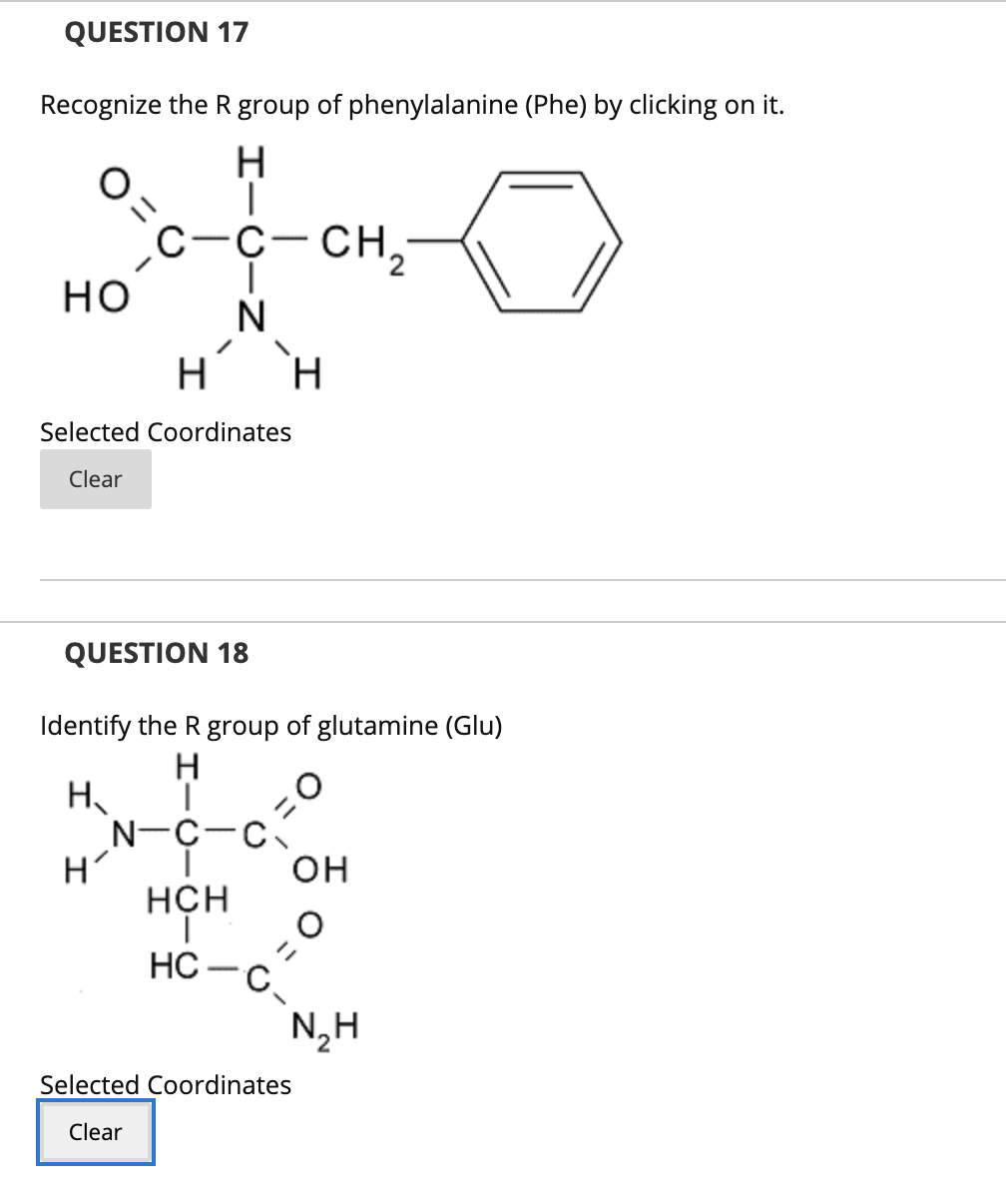Solved: Shown Is The Structure Of The Two Simplest Amino A... | Chegg.com