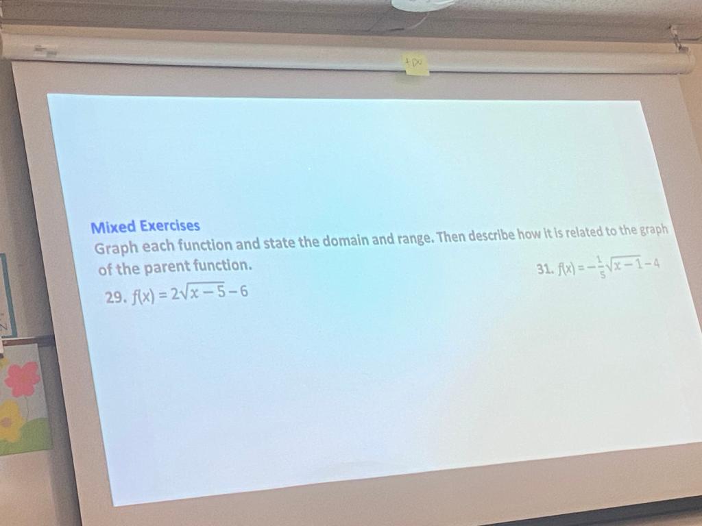Solved Mixed Exercises Graph each function and state the | Chegg.com