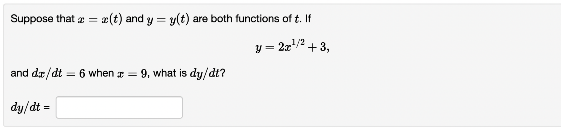Solved Suppose that x = x X(t) and y= y(t) are both | Chegg.com