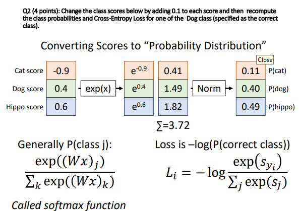 Solved Converting Scores to "Probability Distribution" | Chegg.com