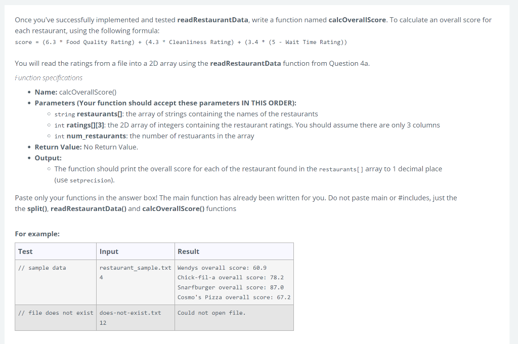 Solved Once you've successfully implemented and tested | Chegg.com