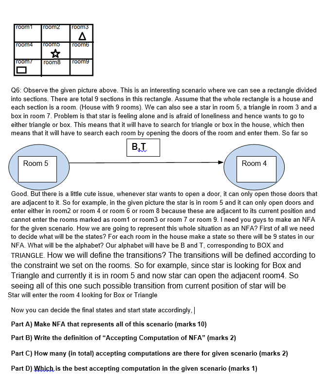 Solved room1 room2 rooms room4 rooms room room room8 roomy | Chegg.com