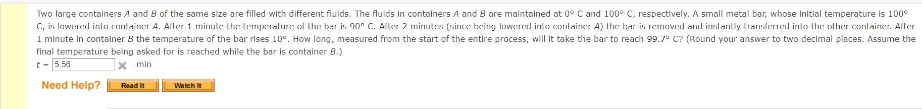 Solved Two large containers A and B of the same size are | Chegg.com