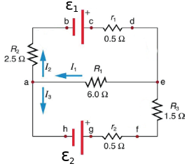 Solved Consider the following circuit of three resistors | Chegg.com