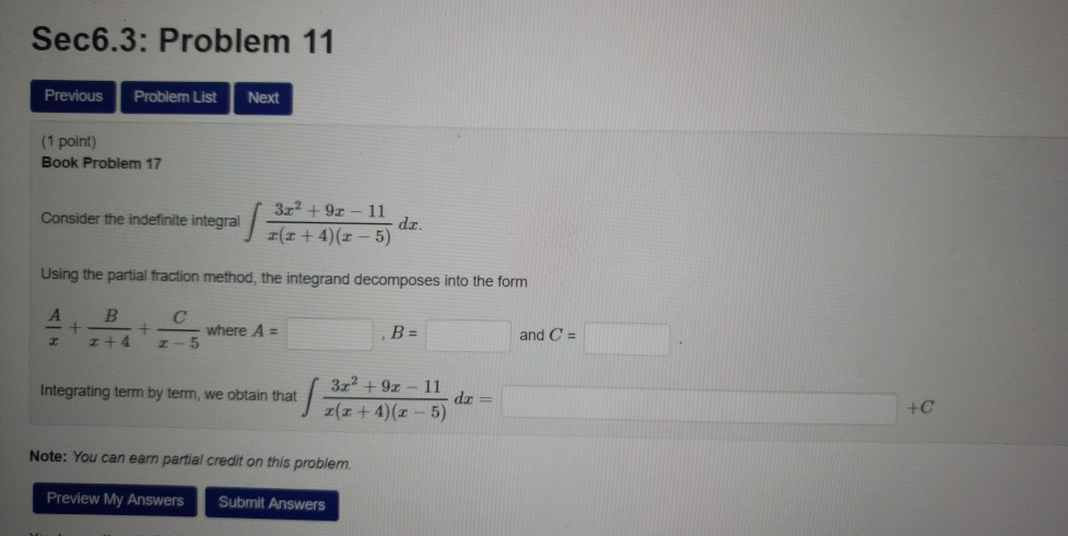 Solved Sec6.3: Problem 12 Previous Problem List Next (1 | Chegg.com