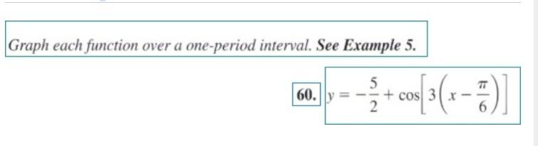Solved Graph each function over a one-period interval. See | Chegg.com
