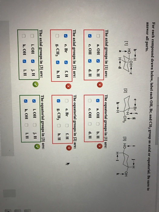 Solved For each compound drawn below, label each OH, Br, and | Chegg.com