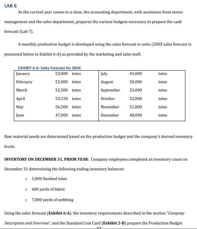Solved LAB 6 As the current year comes to a close, the | Chegg.com