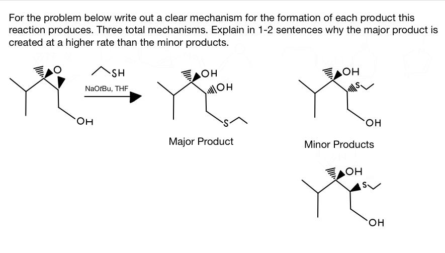 Solved For the problem below write out a clear mechanism for | Chegg.com