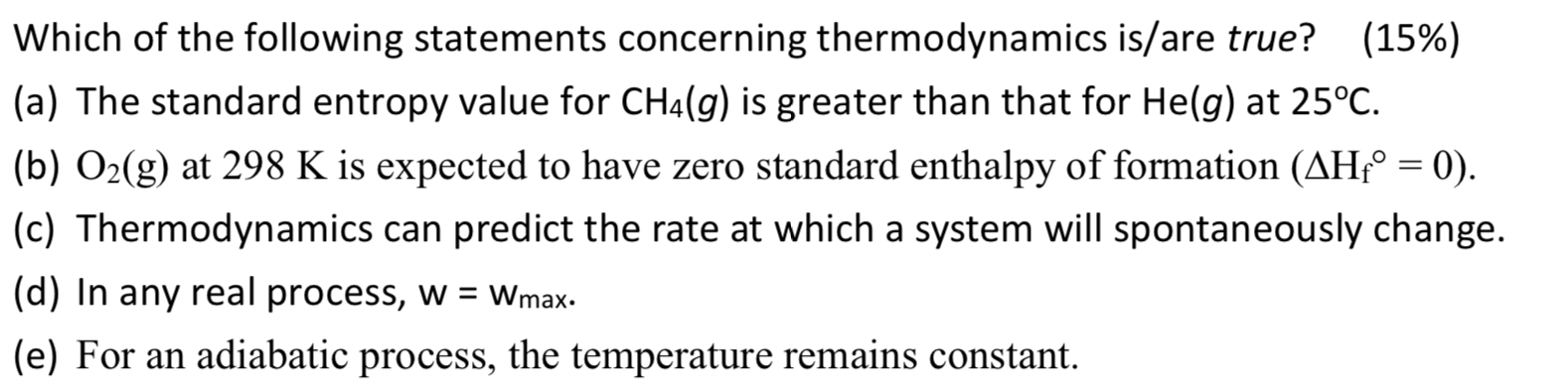 Solved Which of the following statements concerning | Chegg.com