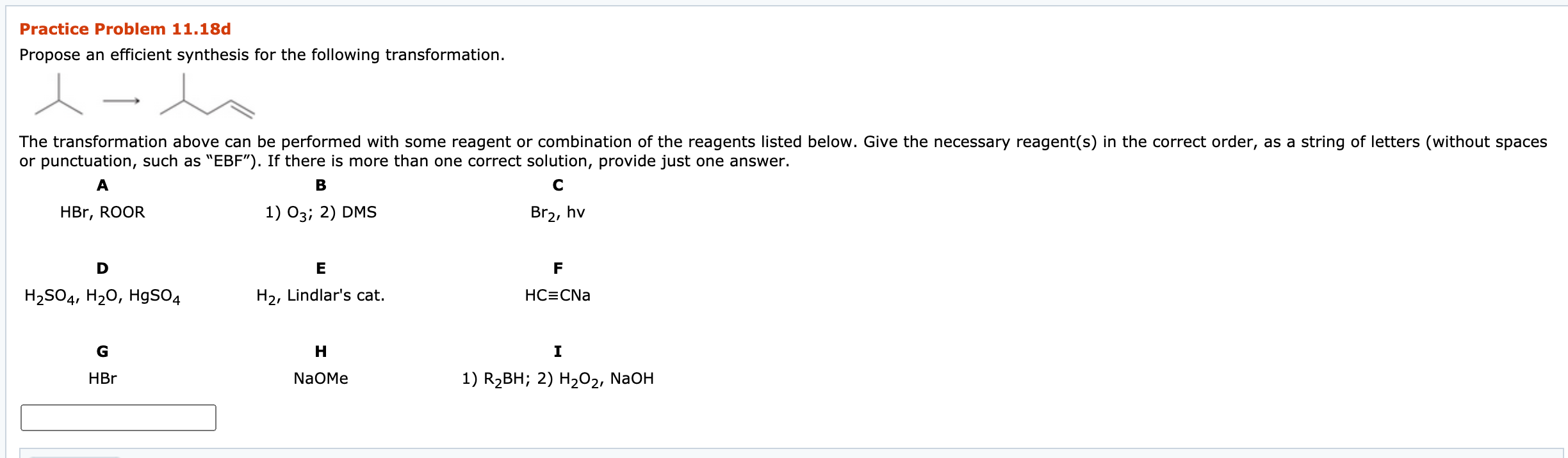 Solved Practice Problem 11.18d Propose an efficient | Chegg.com