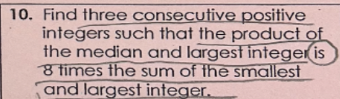 Solved Find Three Consecutive Positiveintegers Such That The 