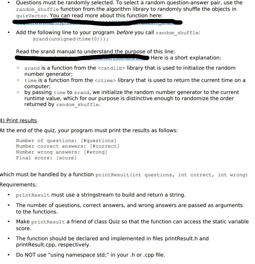 Solved I need this in C++ please with all 5 files, ive also | Chegg.com