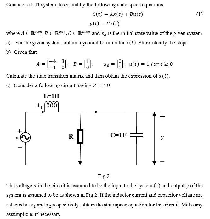 Solved **Please explain in steps**Consider a LTI system | Chegg.com