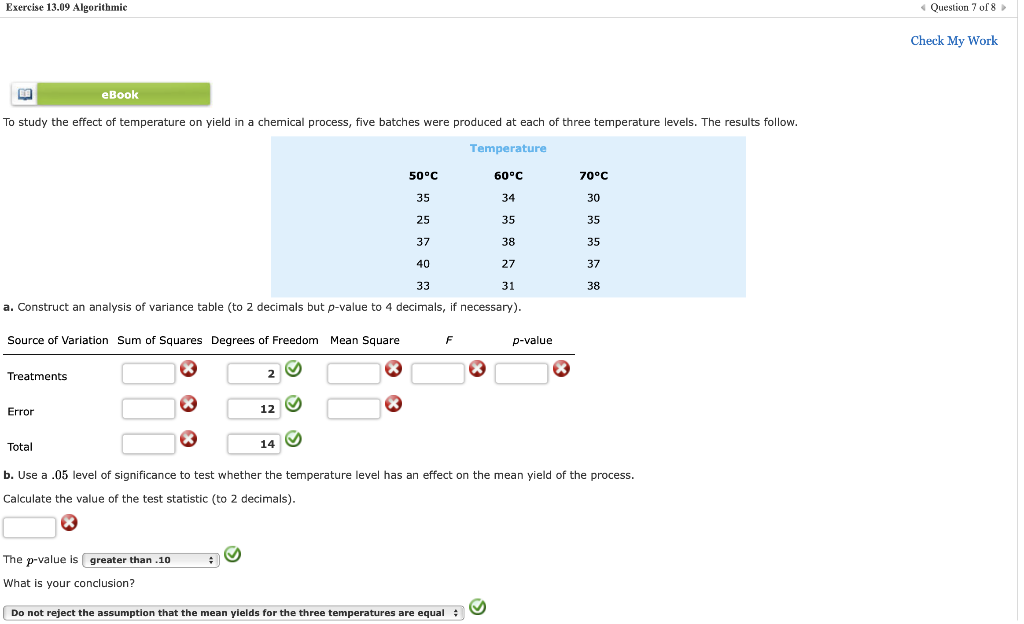 Solved Exercise 13.09 Algorithmic Question 7 of 8 Check My | Chegg.com
