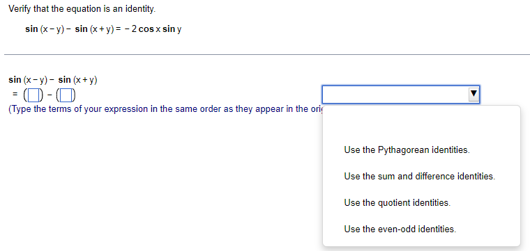 Solved Verify that the equation is an identity. | Chegg.com
