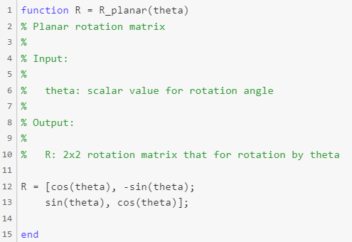 Write a function that takes in a vector of angles, | Chegg.com