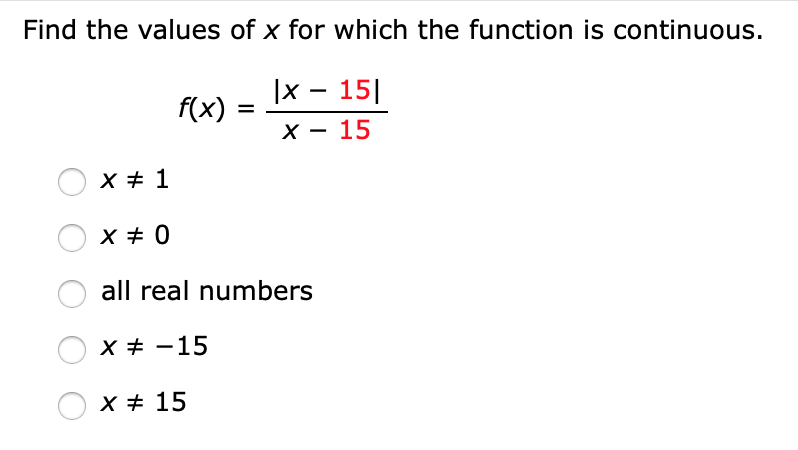 Solved Find The Values Of X For Which The Function Is Chegg solved-find-the-values-of-x-for-which-the-function-is-chegg