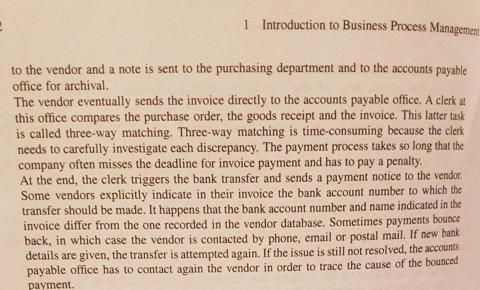 Exercise 3.10 Identify suitable sub-processes in the | Chegg.com