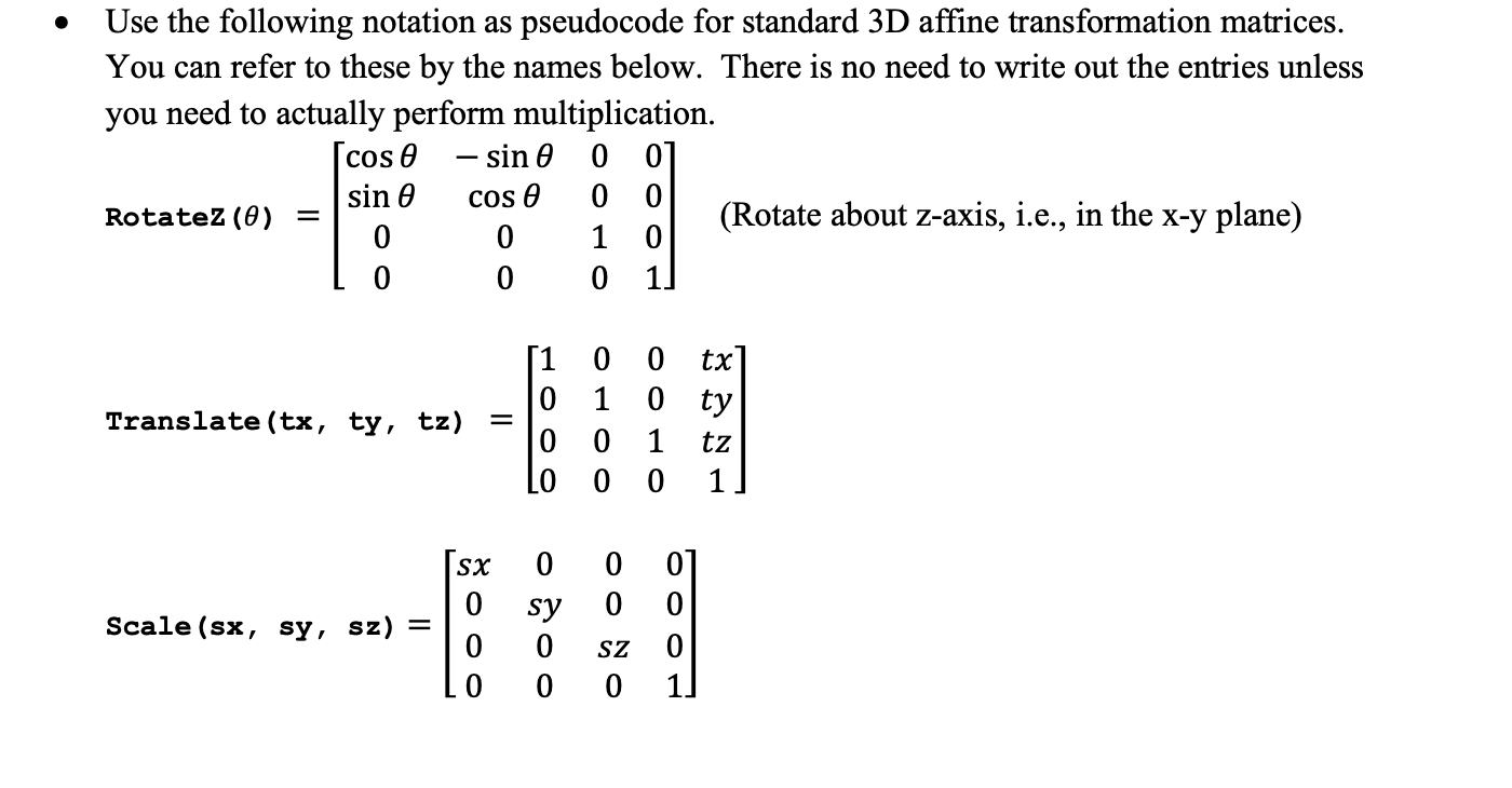 Use the following notation as pseudocode for standard | Chegg.com