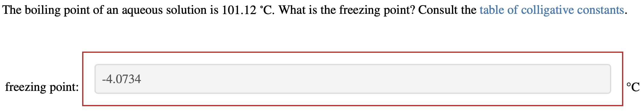 Solved The boiling point of an aqueous solution is 101.12∘C. | Chegg.com
