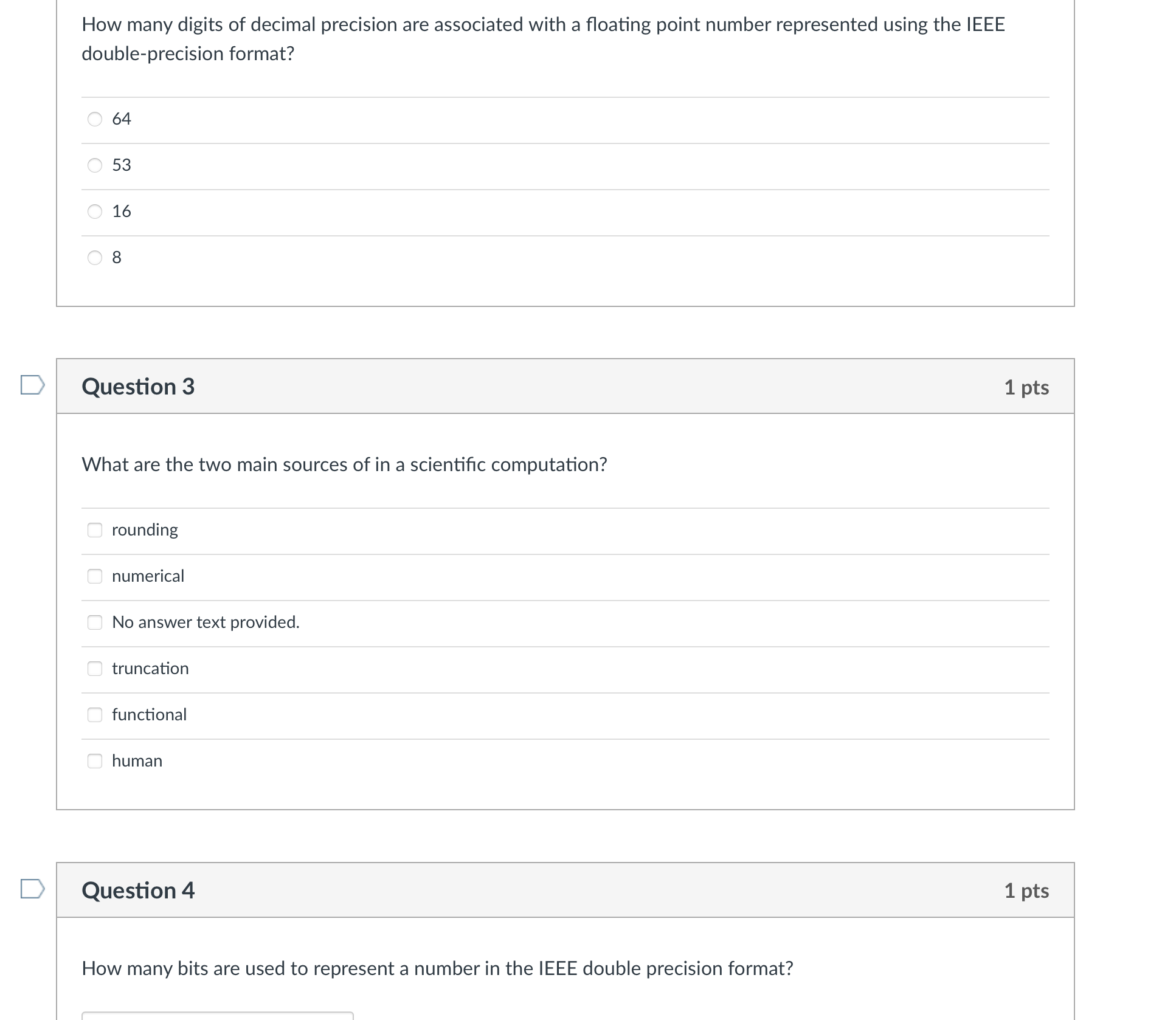 Solved How many digits of decimal precision are associated | Chegg.com