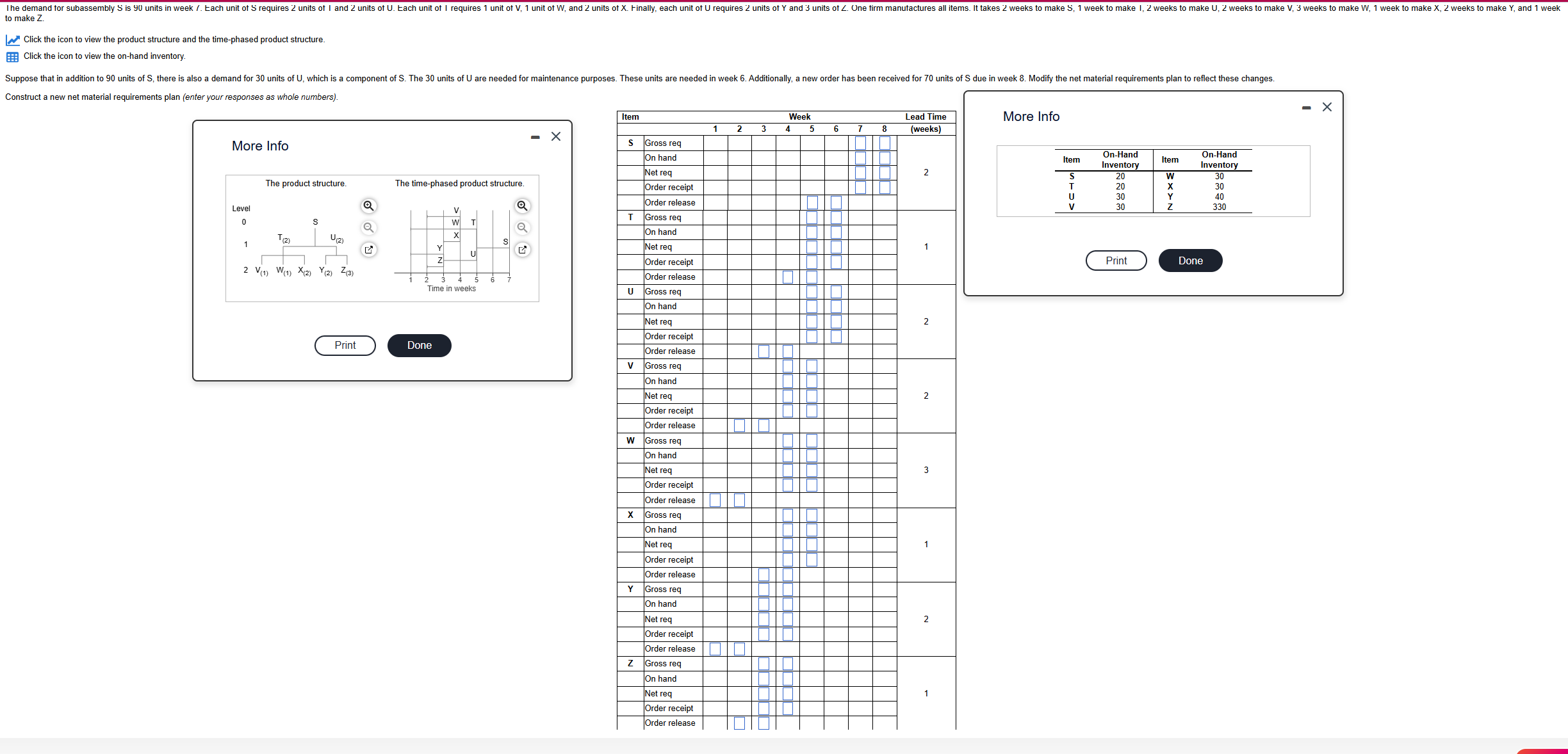 Solved by an EXPERT to make Z.NClick the icon to view the product | Chegg.com