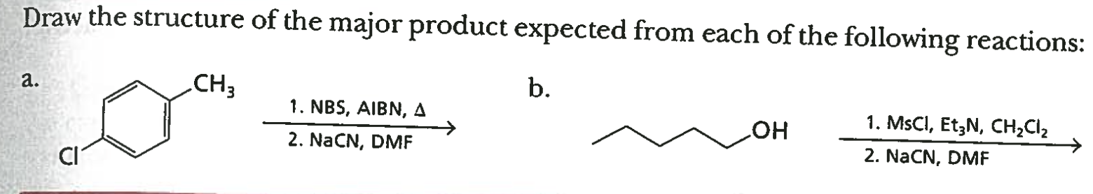 Solved Draw the structure of the major product expected from | Chegg.com