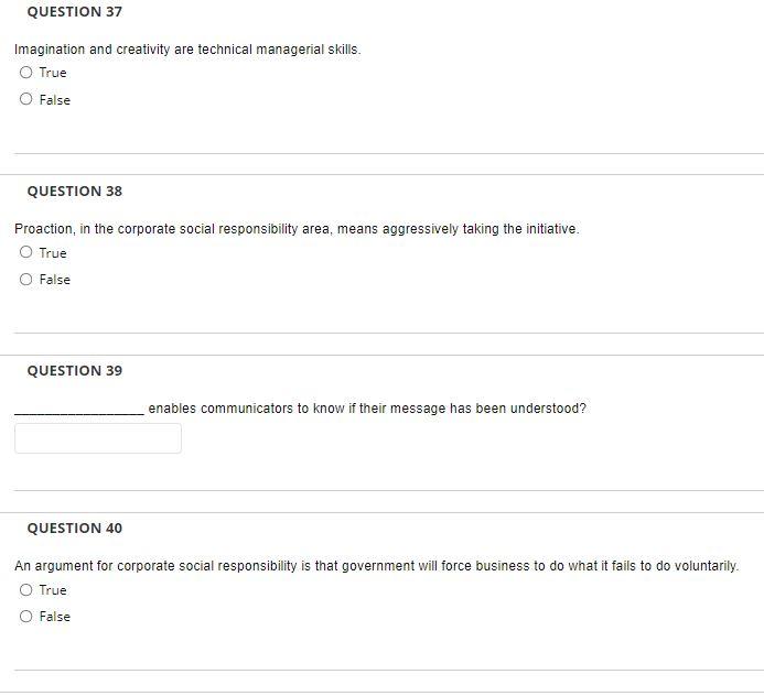 Solved QUESTION 37 Imagination and creativity are technical | Chegg.com