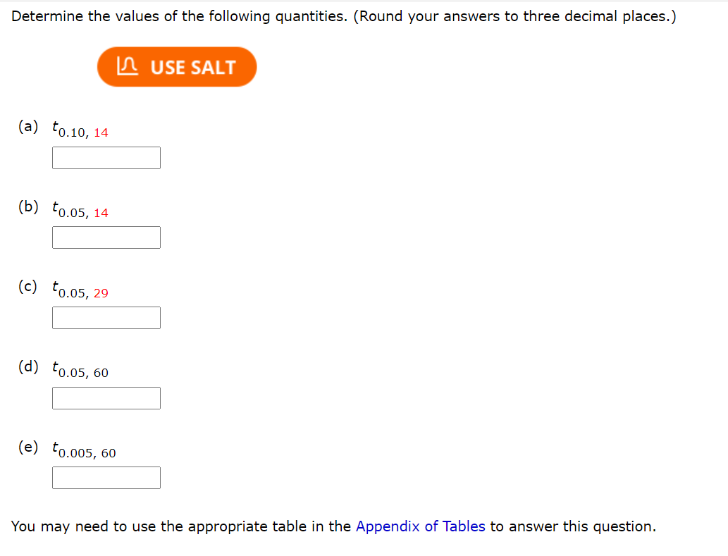 Solved Determine the values of the following quantities. | Chegg.com