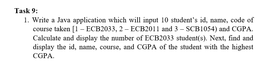 Solved Write a Java application which will input 10 | Chegg.com
