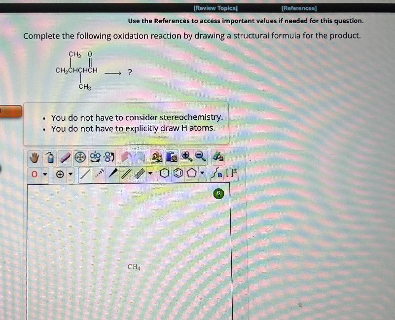 Solved Complete the following oxidation reaction by drawing | Chegg.com