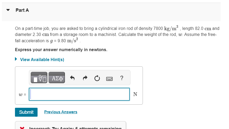 Solved On a part-time job, you are asked to bring a | Chegg.com
