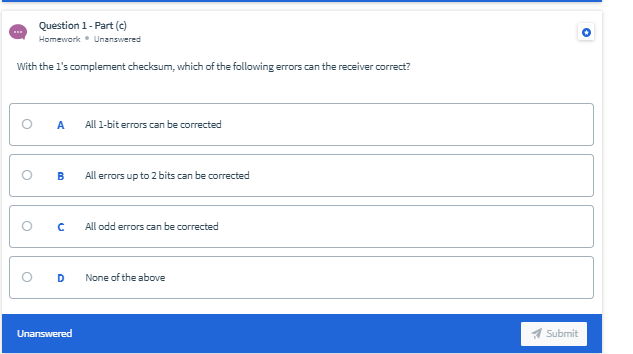 Solved Udp And Tcp Use 1 S Complement For Their Checksum