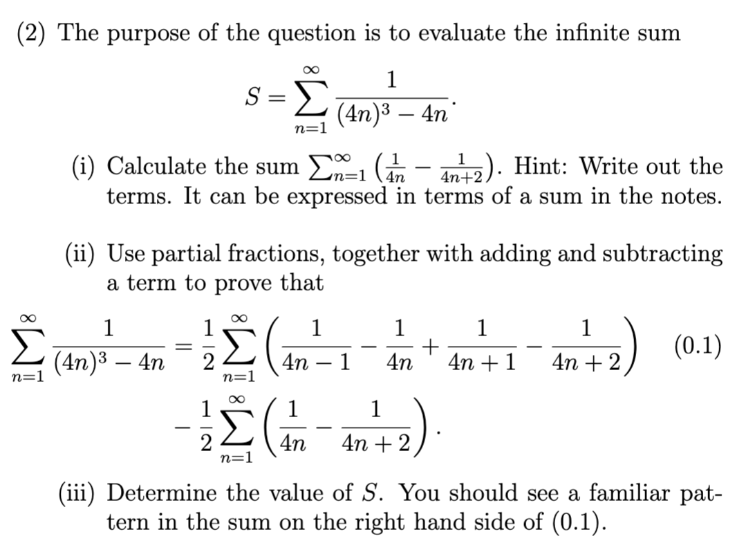 Solved (2) ﻿The purpose of the question is to evaluate the | Chegg.com