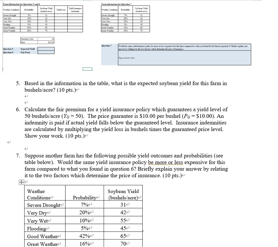 Farm Information for Questions and Farminemation for | Chegg.com