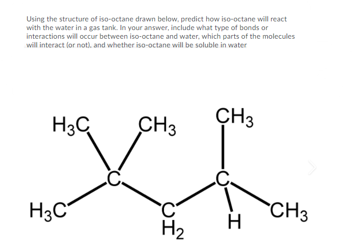 Solved Using the structure of iso-octane drawn below, | Chegg.com