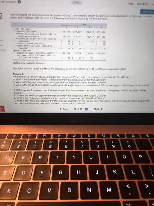 Solved r11 Homework Help Save &Exit Check my w Aipna and | Chegg.com